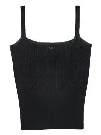 J.W.ANDERSON Jw Anderson Knitted Pointelle Cami Top - Black