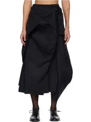 COMME DES GARÇONS Comme Des Garcons Double-Sided Twill Midi Skirt