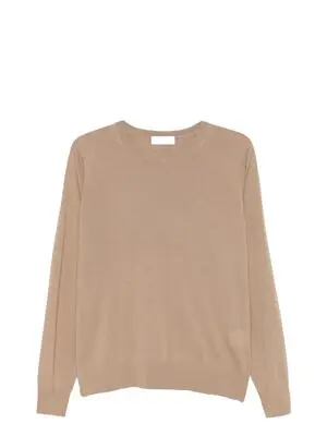 Dries Van Noten Long Sleeve Crewneck Sweatshirt - Camel