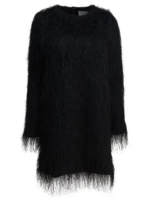 Loulou De Saison Tina Fringed Dress - Black