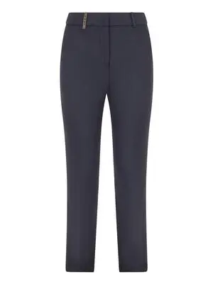Peserico Slim Cotton Pants - Black