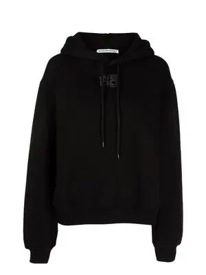 Alexander Wang Alexander Wang T Logo Printed Drawstring Hoodie No