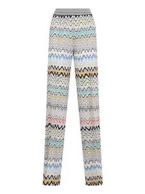 Missoni Zigzag Knit Wide-leg Trousers - Multi