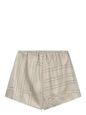 TOTEME Monogram Shorts - Ivory