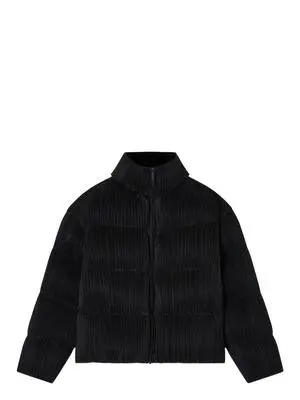 Emporio Armani Pleated Puffer Jacket - Black