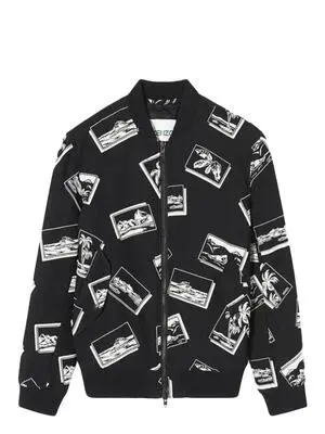 Kenzo Printed Bomber Jacket - Black
