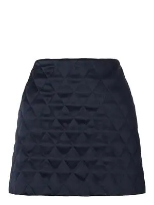 BLAZÉ MILANO Novalis Coci" Quilted Mini Skirt - Navy Blue
