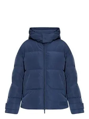Emporio Armani Padded Hooded Coat - Blue