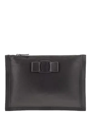 SALVATORE FERRAGAMO Salvatore Ferragamo Leather Viva Wallet With Bow Detail