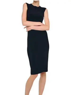 Norma Kamali Sleeveless Knee-length Dress - Black