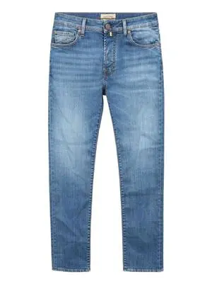 Jacob Cohen Jacob Cohen Jeans With Belt Loops And Side Pockets Blue