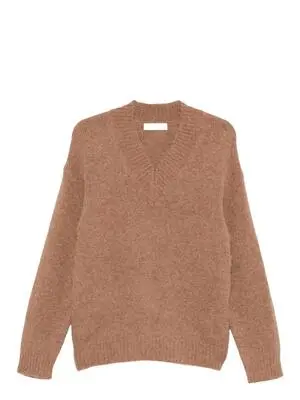 ENTIRE STUDIOS Deco V-neck Sweater - Brown