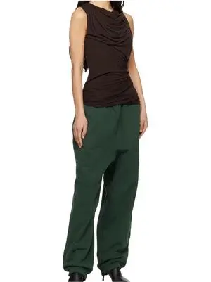 ENTIRE STUDIOS Sleeveless Pleated Vest - Tobacco Color