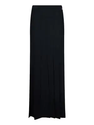 Liu Jo High-waisted Fringed Knit Skirt - Black