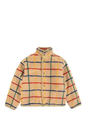 BOBO CHOSES Bobo Choses Grid-Pattern Fleece Jacket