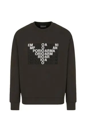 Emporio Armani Logo Print Sweatshirt - Black