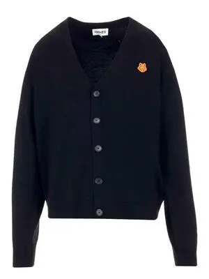 KENZO Kenzo Tiger Embroidered Cardigan