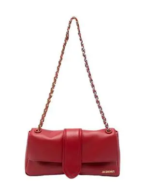 Jacquemus Le Bambino Chain Shoulder Bag - Deep Red
