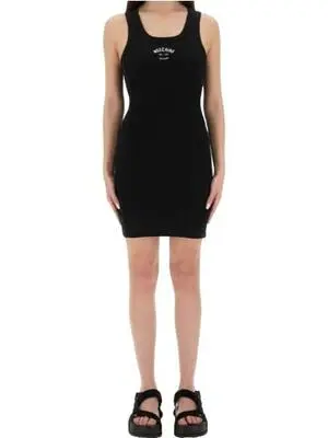 Moschino Sleeveless Logo Dress - Black