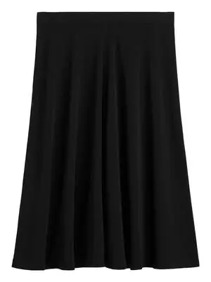 TOTEME A-line Fluid Midi Skirt - Black