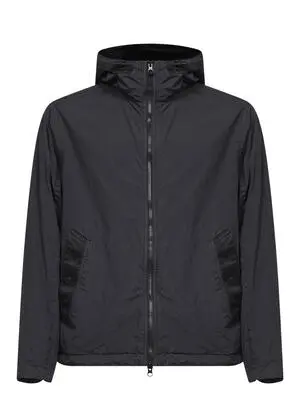 Stone Island Stone Island Logo Patch Hooded Jacket Black