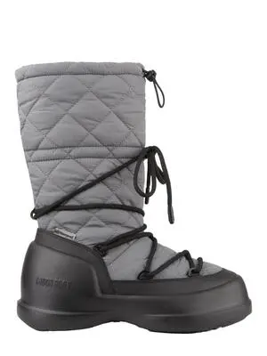 Moon Boot Quilted Winter Boots - Grey