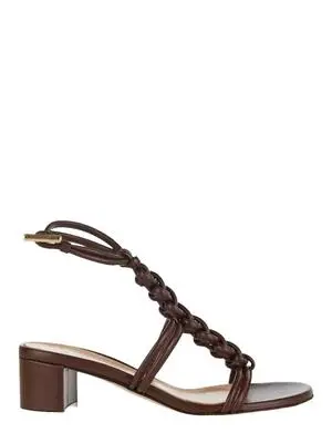 GIANVITO ROSSI Capua 45 Braided High-heeled Sandals - Multicolor