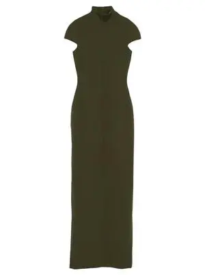 Solace London Maxi Dress - Dark Olive