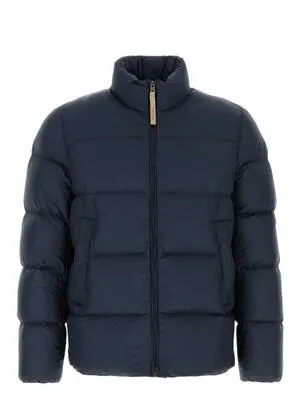 Woolrich Down Jacket With Stand-up Collar - Black