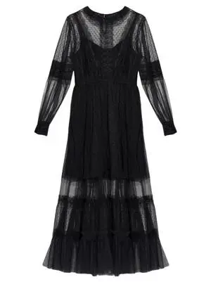 ALLSAINTS ALLSAINTS Nita Sheer Tiered Maxi Dress