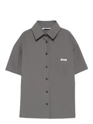 MSGM Logo Pocket Shirt - Gray
