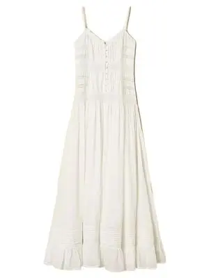 TWINSET Twinset Lace Buttoned Maxi Dress No