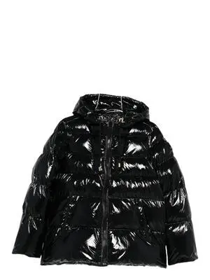 Pinko Hooded Puffer Jacket - Black