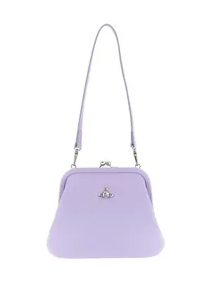 VIVIENNE WESTWOOD Logo Detailed Clutch Bag - Purple