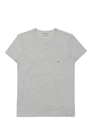 Emporio Armani Logo Printed T-shirt - Gray