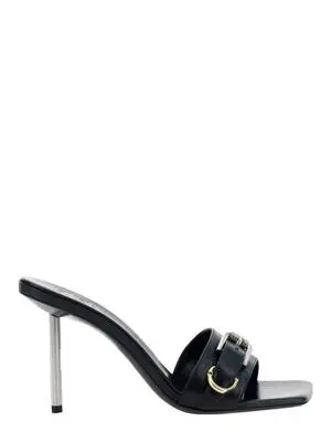 Givenchy Buckle Detail Slip-on High-heeled Sandals - Black
