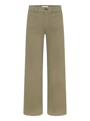 FRAME Le Slim Palazzo Modernist Pocket Jeans - Grasshopper