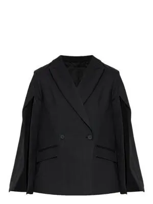 ALLSAINTS Luna Cape Blazer - Black