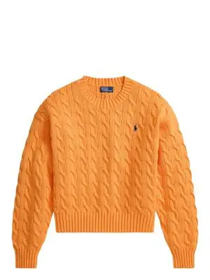 Polo Ralph Lauren Polo Ralph Lauren Cable Knit Crewneck Sweater Soft Citrus