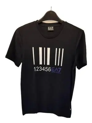 EA7 Vertical Striped T-shirt - Black