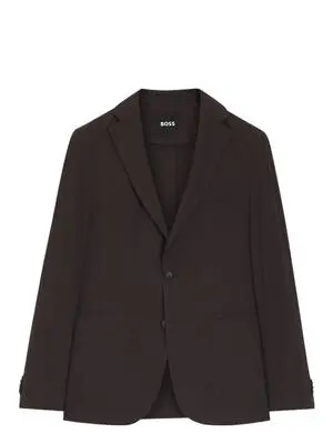 Hugo Boss Hanry Single-breasted Blazer - Dark Brown