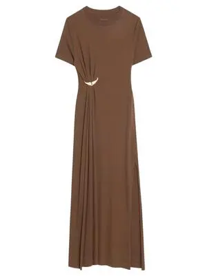 ZADIG&VOLTAIRE Zadig & Voltaire Short Sleeve Maxi Dress With Wing Embellishment