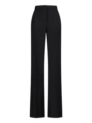 Blumarine Diagonal-weave Tailored Trousers - Black