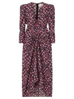 ISABEL MARANT ÉTOILE Isabel Marant Geometric Print Puff Sleeve Dress