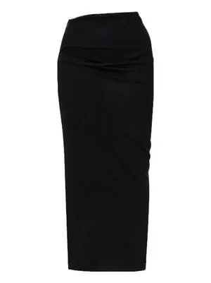 ENTIRE STUDIOS Draped Midi Skirt - Black