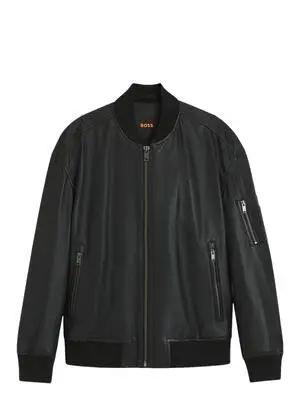 Hugo Boss Jakri Zip-up Bomber Jacket - Black