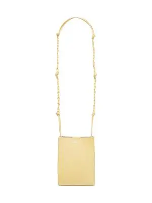 JIL SANDER Jil Sander Tangle Leather Shoulder Bag Yellow