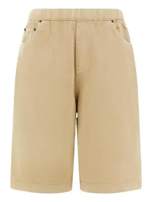 ENTIRE STUDIOS Spar Cotton Canvas Bermuda Shorts - Beige