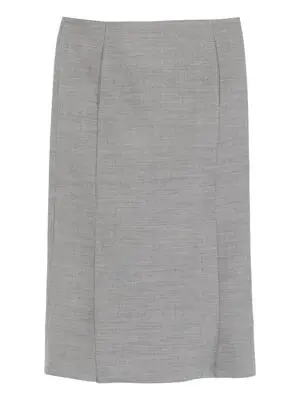 ENTIRE STUDIOS Straight Midi Skirt - Gray