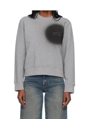 MAISON MARGIELA Spray Print Crewneck Sweatshirt - Grey